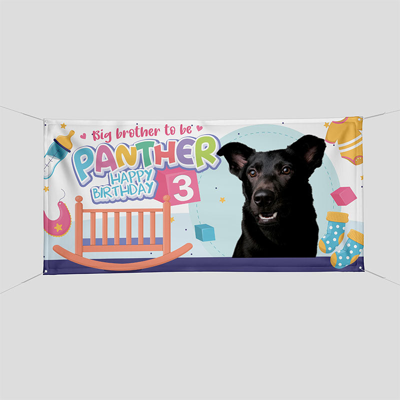 Dog Birthday Banners - Pet Banners - Zell Print UK