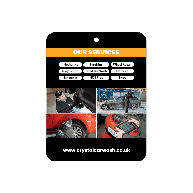 Personalised Car Air Freshener Cards - Zell Print UK